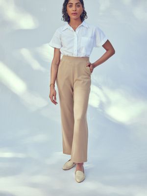 The Label Life Trousers and Pants : Buy The Label Life Nude Beige Knit ...