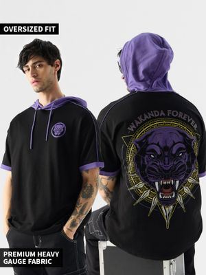 Buy The Souled Store Official Black Panther Wakanda Forever Men Hooded ...