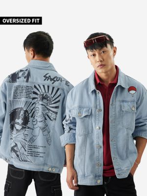 Buy The Souled Store Official Naruto Sasuke Men Denim Jackets Online