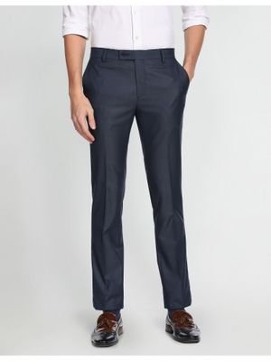 Arrow Formal Trousers : Buy Arrow Solid Dobby Formal Trousers Online ...
