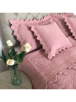 Buy Belleven Cotton Sea Shell Embroidered King Size Bedding Set ...