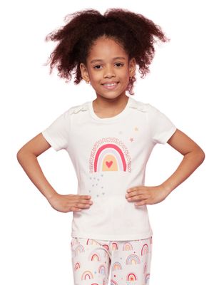Buy Spunkies El Santo New Print White Tshirt with Pink Pyjama (Set of 2 ...