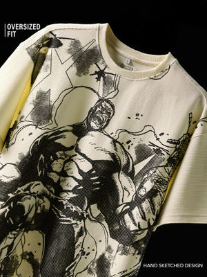 Buy The Souled Store Hulk: Fury Men Oversized T-shirt (XS) Online