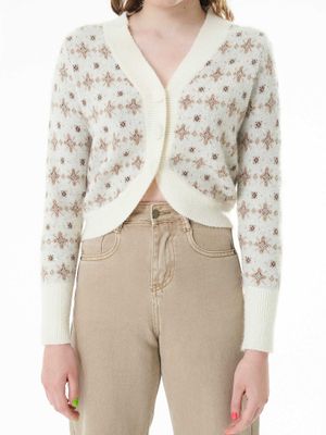 Buy Cider Retro Pattern Cardigan Online