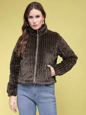 Buy Juelle Women Winterwear Olive Green Fashion Jacket Online