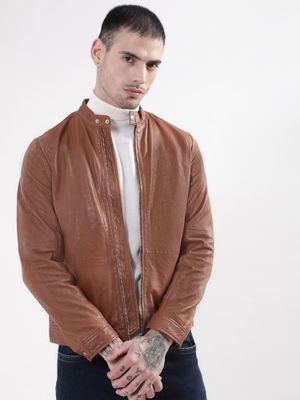Buy Matinique Men Tan Solid Jacket Online