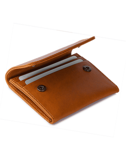 Buy Dailyobjects Black Real Leather Flip Top Card Wallet Online