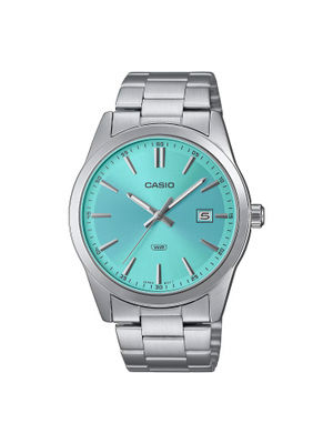 Buy Casio Enticer Men Turquoise Dial Analog Watch - MTP-VD03D-2A3UDF (M ...