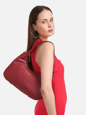 Buy Carlton London Red Shoulder Bag Online