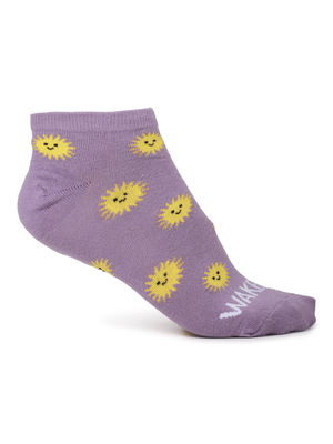Forever 21 Socks : Buy Forever 21 Print Ankle Socks Purple Online ...