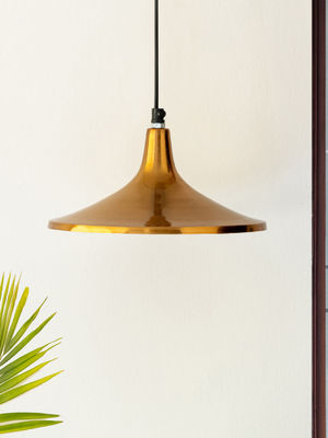 Buy ExclusiveLane Modern Gold Hanging Pendant Lamp Shade 9.3 Inch ...