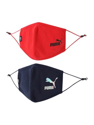 Buy Puma Red and Blue Pack of 2 Face Mask Ii Online