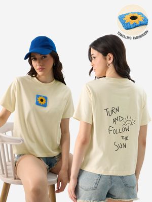 Buy The Souled Store Originals Follow The Sun Women T-Shirt Online