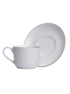 Buy CLAY CRAFT Cup & Saucer, 210ml, Set of 12 (6 Cups + 6 Saucers) Online