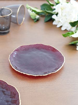Buy Pure Home + Living Ruby Fizz Dessert Plate Online