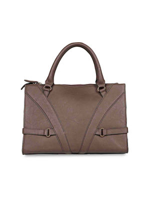 Buy Saint G Brown Textured Leather Structured Handheld Bag Online