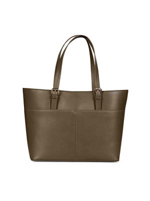 Buy Saint G Olive Leather Structured Shoulder Bag Online
