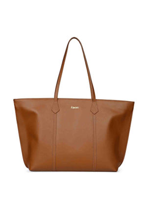 Buy Saint G Tan Leather Structured Shoulder Bag Online