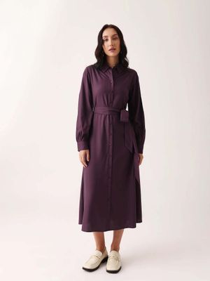 Buy RAREISM A-Line Fit Midi Dress with Belt (XXS) Online