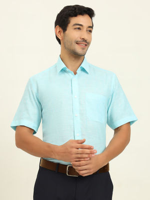 Buy JadeBlue Powder Blue Solid Formal Shirt (38) Online