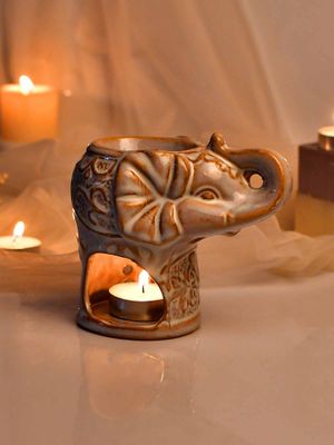 Buy Tayhaa Elephant Shape Oil Diffuser - White Online