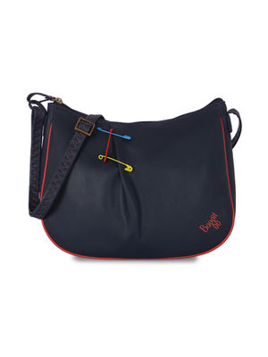 Buy Baggit Gambino Y G Z Blue Medium Sling Bag Online