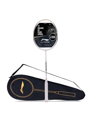 Buy Li-Ning Ignite 7 Strung Badminton Racquet (White, Black 77 g) Online
