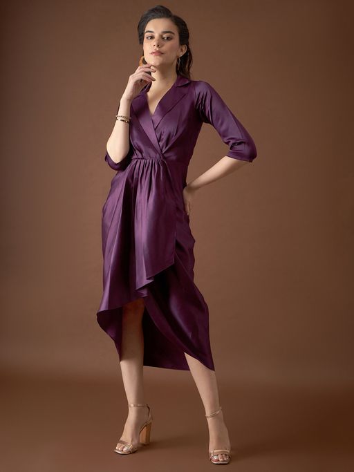 Buy Stylish Purple Satin Dresses Collection At Best Prices Online