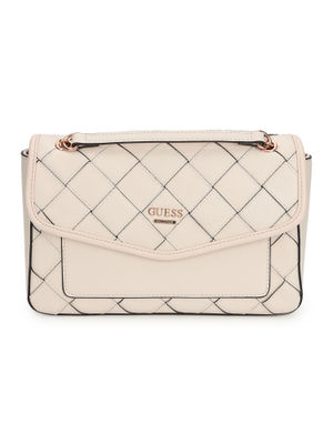 Buy Guess Women Peach Textured Sling Bag Online