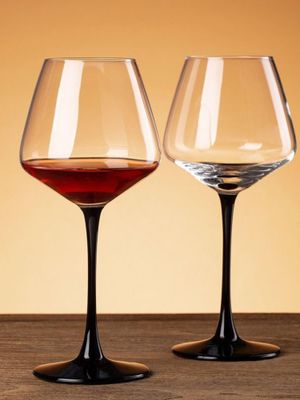 Buy Smokey Cocktail Midnight Stem Wine Glass (Pack of 2) Online
