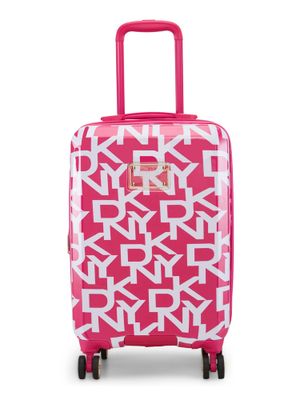 Buy DKNY Deco Signature Magenta Colour Abs Hard Cabin 20" Luggage with ...