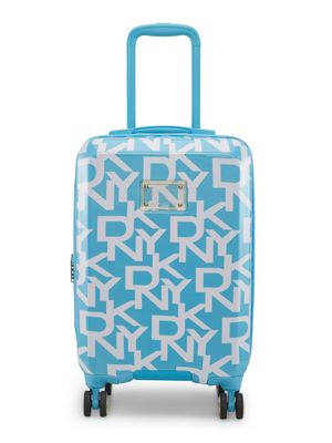 Buy DKNY Deco Signature Sky Blue Colour Abs Hard Cabin 20" Luggage with ...