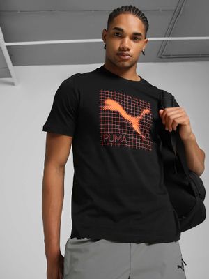 Buy Puma Black Tech Mens Graphic T-shirt Online