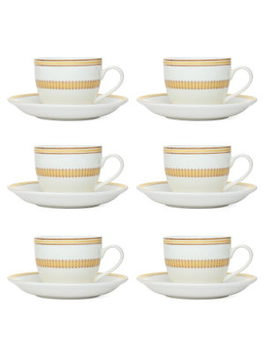 Buy CLAY CRAFT Cup & Saucer, 210ml, Set of 12 (6 Cups + 6 Saucers) Online