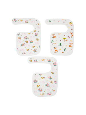 Buy Haus & Kinder Safari Blossom Bibs (Pack of 3) Online
