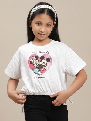Buy Kidsville Off White Mickey & Friends Graphic Printed Relaxed Fit T ...