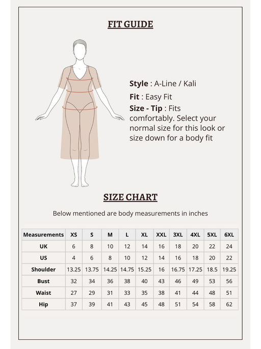 pakistani clothes sizes