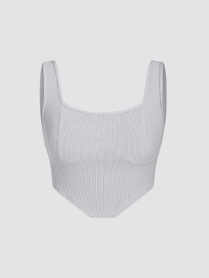 Buy Cider Solid Zip Up Tank Top Online