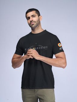 Buy Aero Armour Black Archers Navy Blue Graphic T-Shirt (S) Online