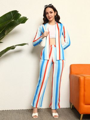 Buy Tandul Striking Striped Multicolour Co-Ord Set (S) Online