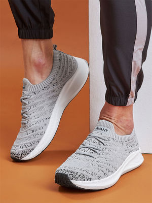 Buy AVANT Mens Zebra Running Shoes - Light Grey (UK 6) Online