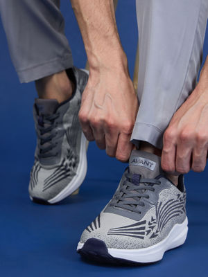 Buy AVANT Mens Spadex Running Shoes - Grey (UK 6) Online
