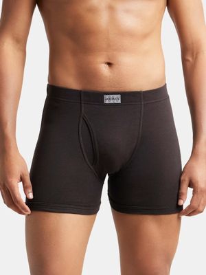 Buy Jockey 8008 Men Cotton Solid Boxer Brief - Brown Online