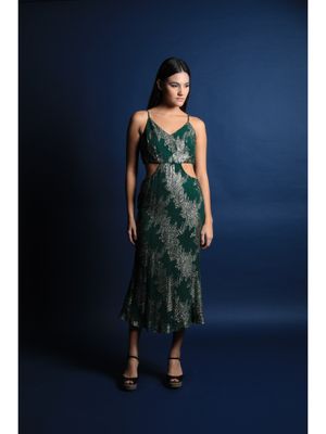 Buy Swatee Singh Strappy Cut Out Asymmetric Dress Online