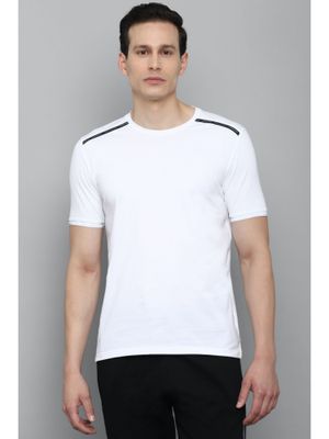 Buy Louis Philippe Men Solid White T-Shirt Online