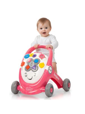 Buy BAYBEE Pink Oleo Baby Walker for Kids, Baby Push Walker with Music ...