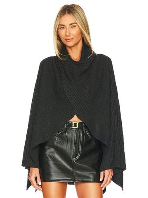 Buy Autumn Cashmere Hybrid Rib Cape (One Size) Online