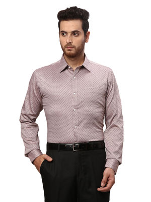 Raymond Formal Shirts : Buy Raymond Slim Fit Self Design Brown Formal ...