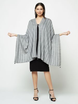 Buy Knitstudio Monochromic Light Grey Stole Online