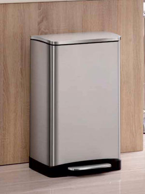 Buy OBSESSIONS Fingerprint Resistant Stainless Steel Step Dustbin with ...